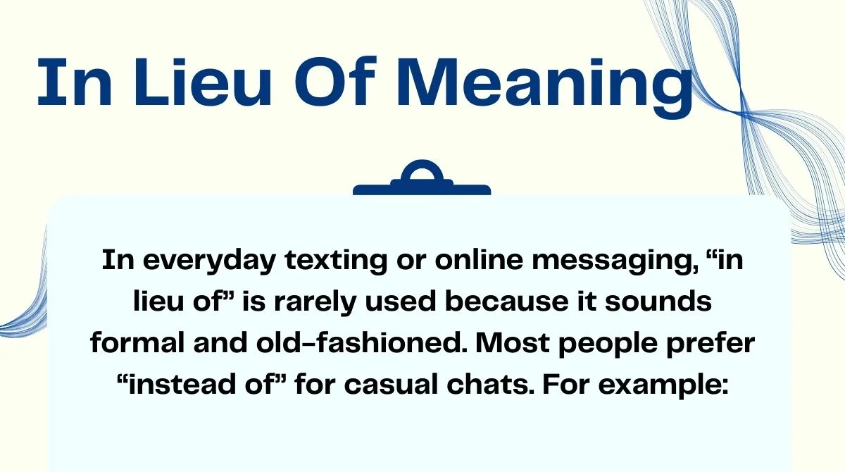 In Lieu Of Meaning: Everything You Need to Know For 2026