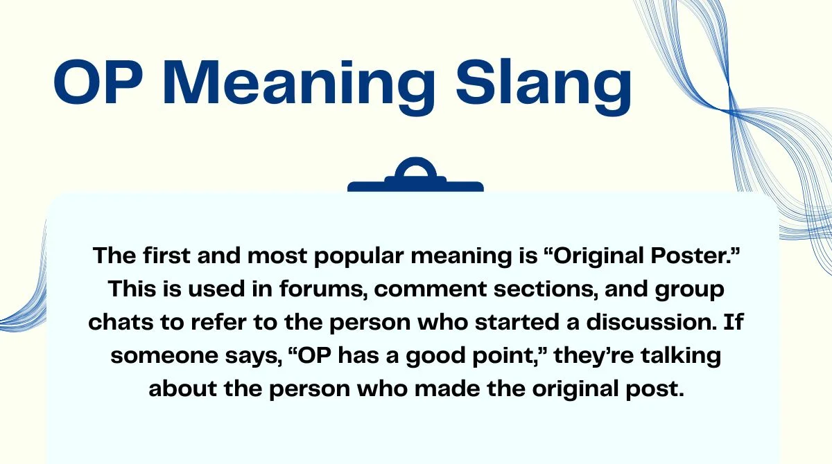 OP Meaning Slang: What Does “OP” Mean in Text, Chat & Social Media For ...